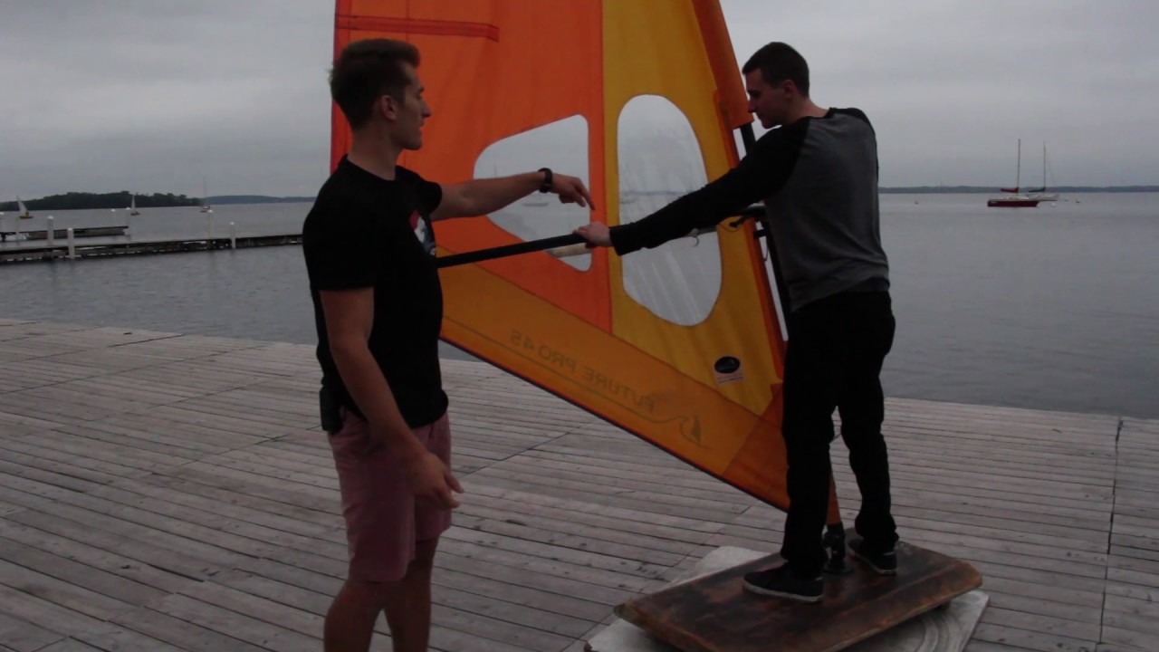 Windsurfing Simulator coaching a student - YouTube