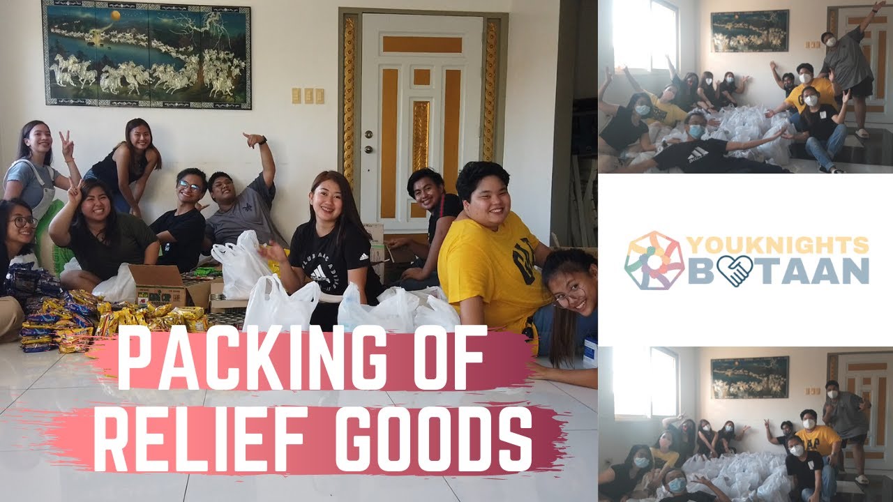 Packing relief goods (Bagyong Ulysses) - YouTube