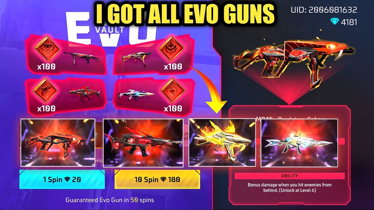 EVO VAULT NEW EVENT FREE FIRE| FREE FIRE NEW EVENT| FF NEW EVENT TODAY ...