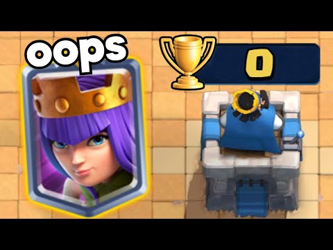 I unlocked Archer Queen at 0 trophies