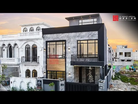 5 Marla Unique Design Bungalow By Asad Afzal Design. - YouTube