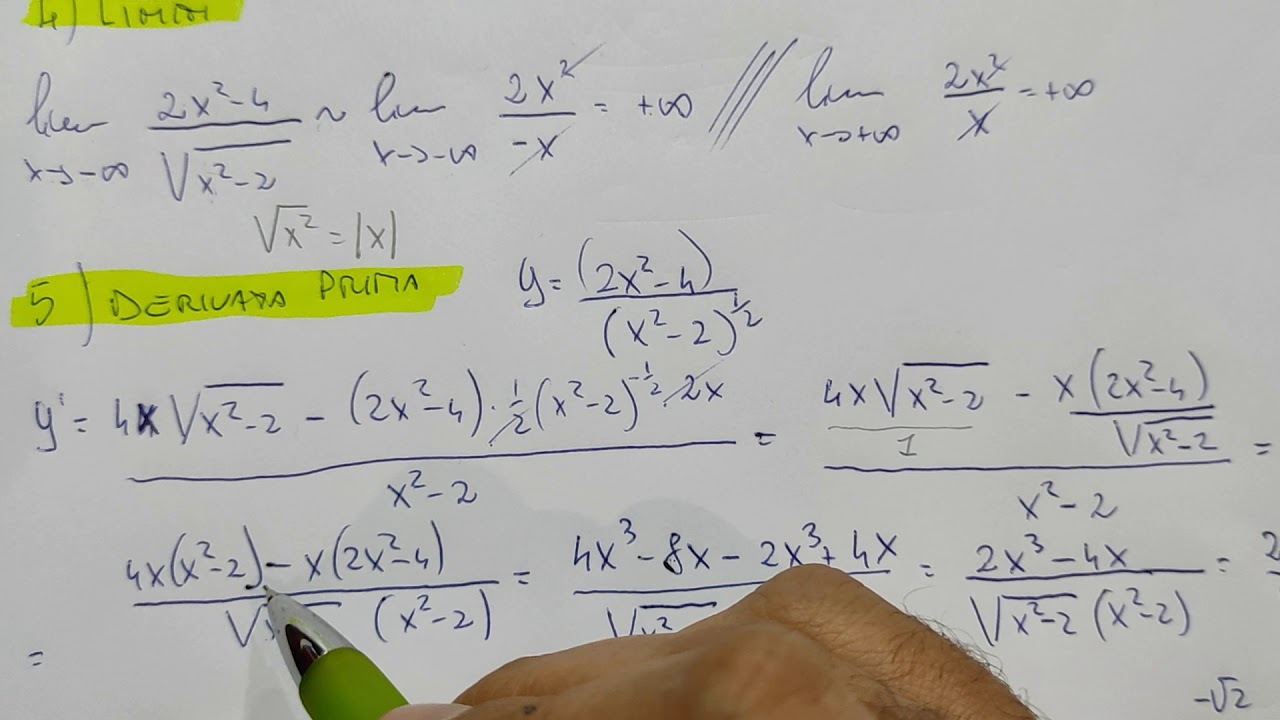 Studio di funzione con radice al denominatore - YouTube