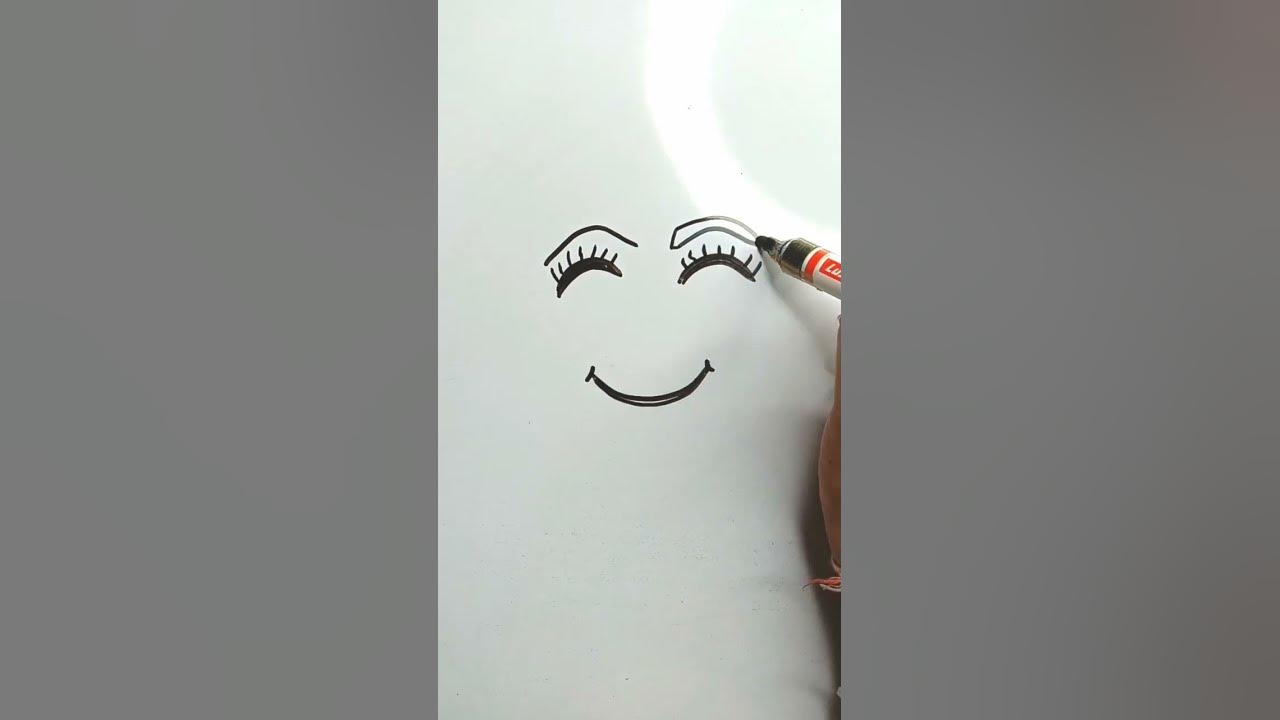 how to draw smiley face - YouTube