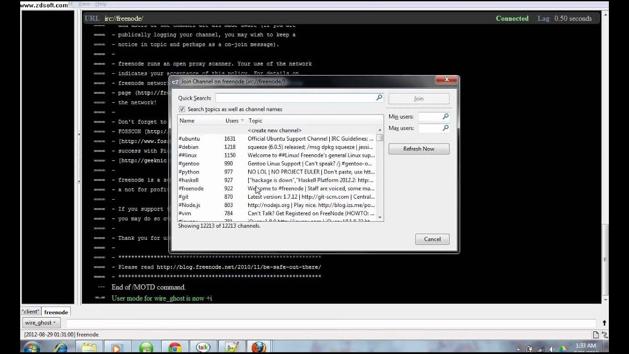 How to install & use IRC client chatzilla - YouTube