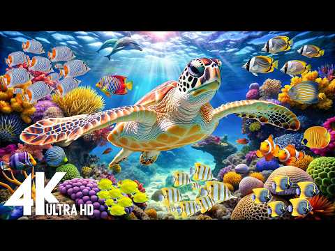 Colorful Underwater Creatures in 4K ULTRA HD – Sea Animals & Marine Life for Sleep Music #22