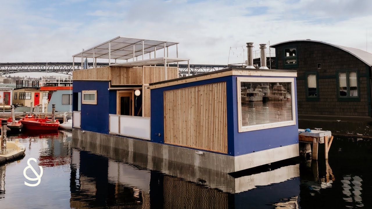 Walkthrough Seattle's Newest Floating Sauna on Lake Union - YouTube
