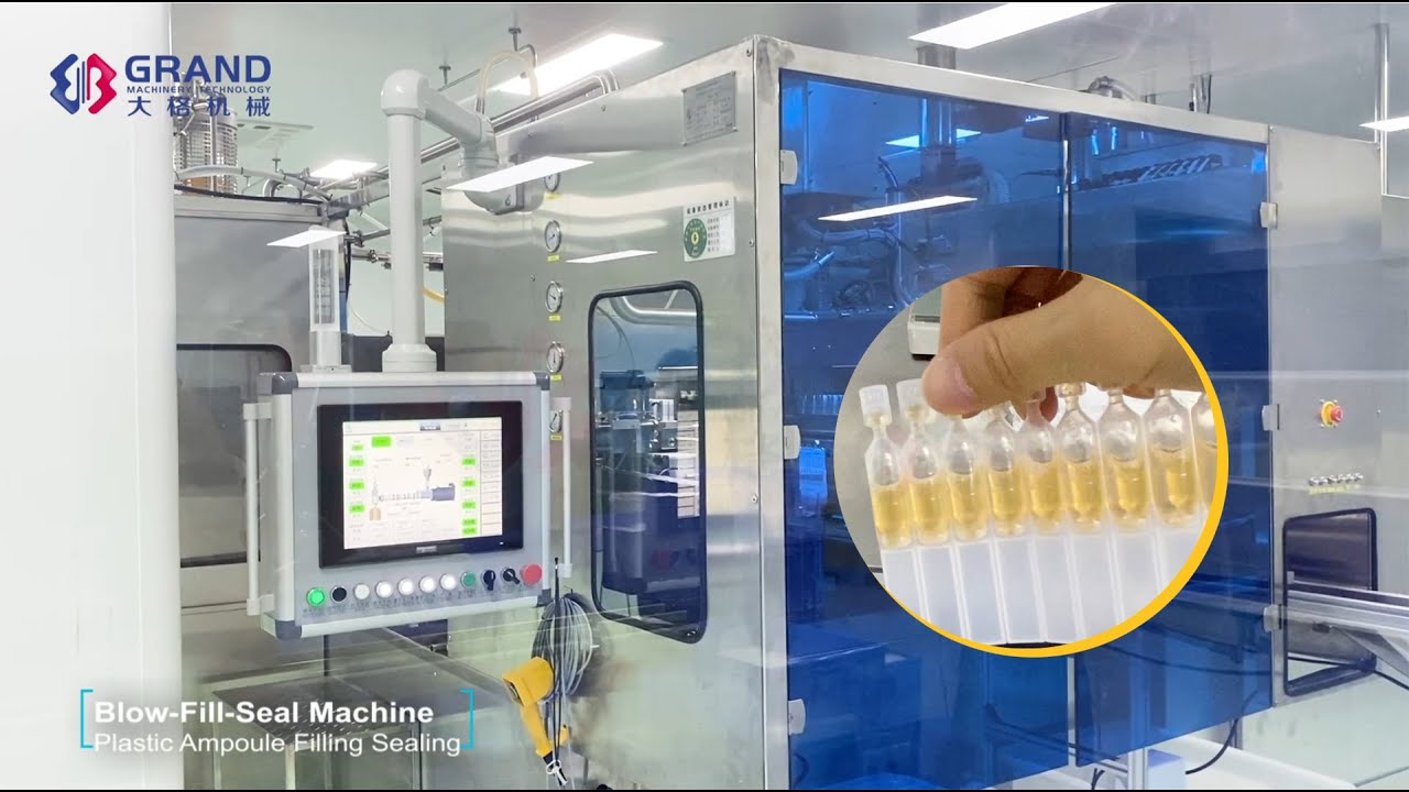 BFS Blow Fill Seal Eye Drop Aseptic Packing Machine Plastic Ampoule ...