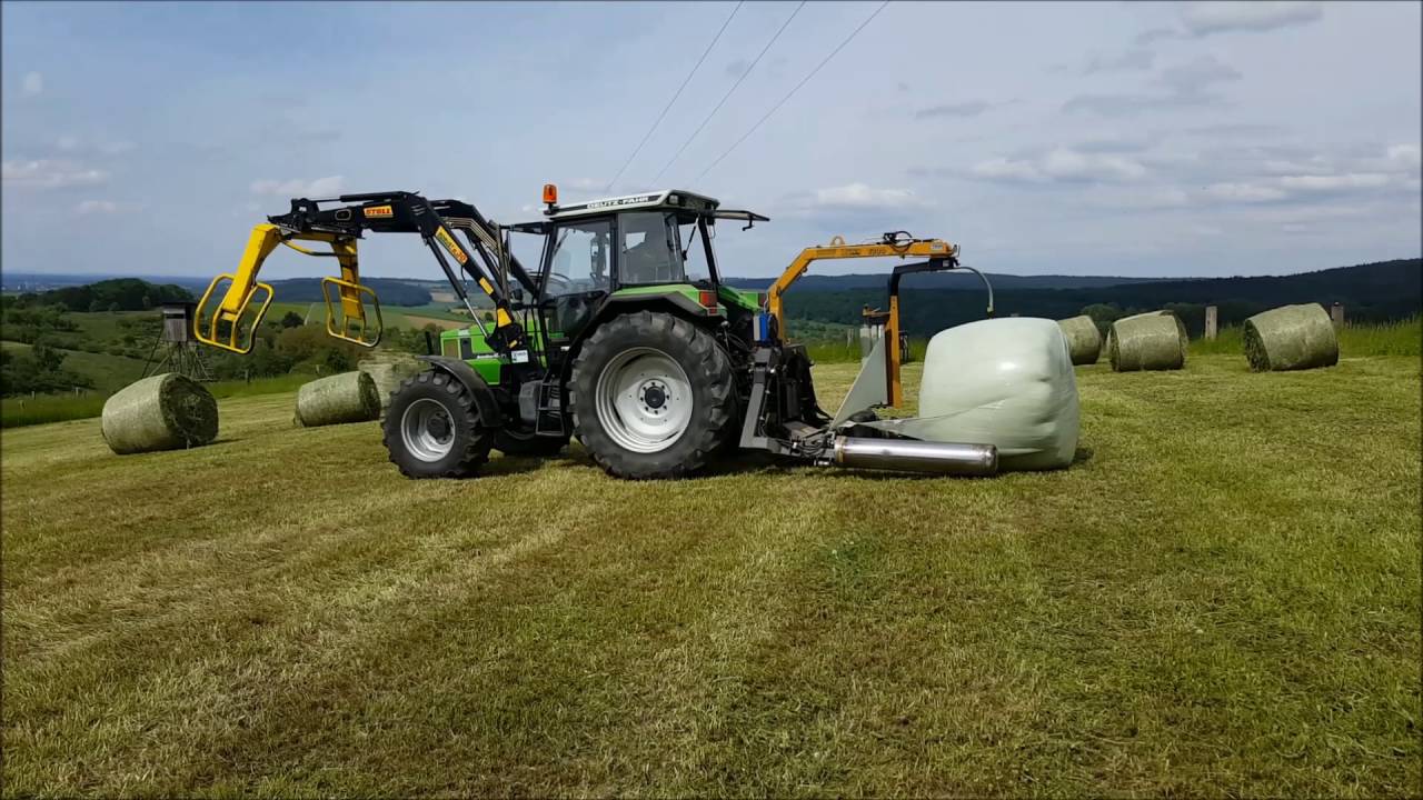 1 Schnitt 2016 Ballenwickeln mit Deutz Agrostar 4 71 und Tanco 1300 ...