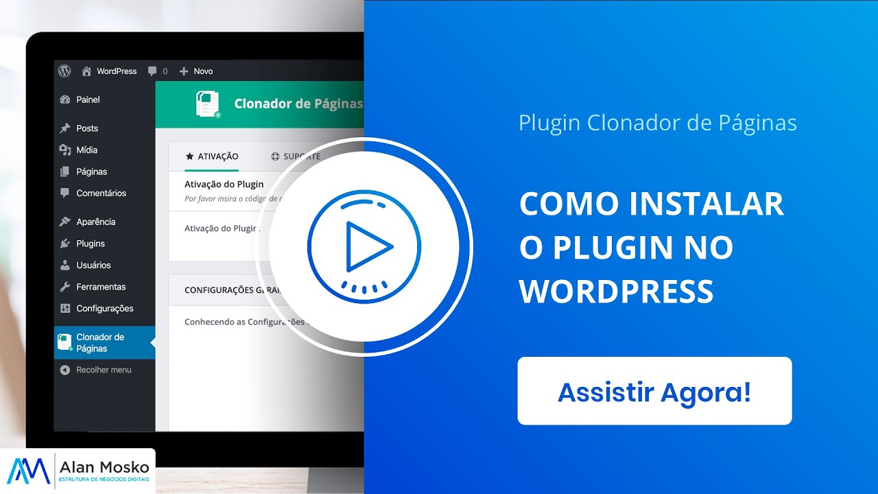 Como Instalar o Plugin no WordPress - Clonador de Páginas 2.0 - YouTube