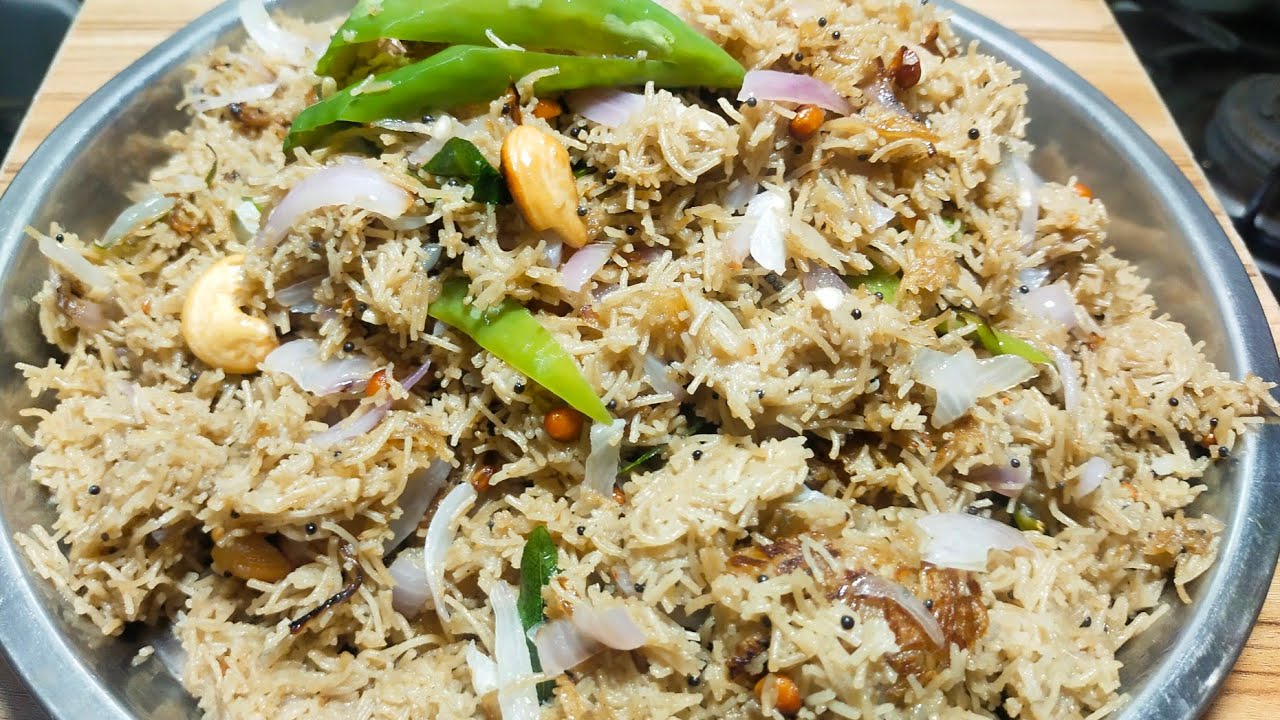 Kambu Semiya Upma Recipe | in Tamil | Sangeetha Foodie | Kitchen ...