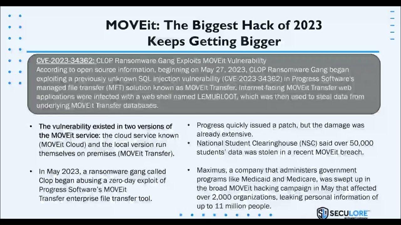 What You Need to Know About the 2023 MOVEit Data Breach - YouTube