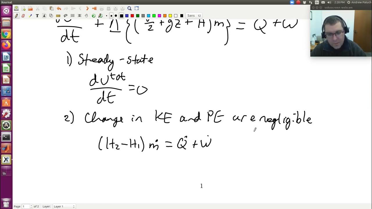 Energy and Entropy Balance in Open System Example 1 (Chapter 6, Problem 1) - YouTube