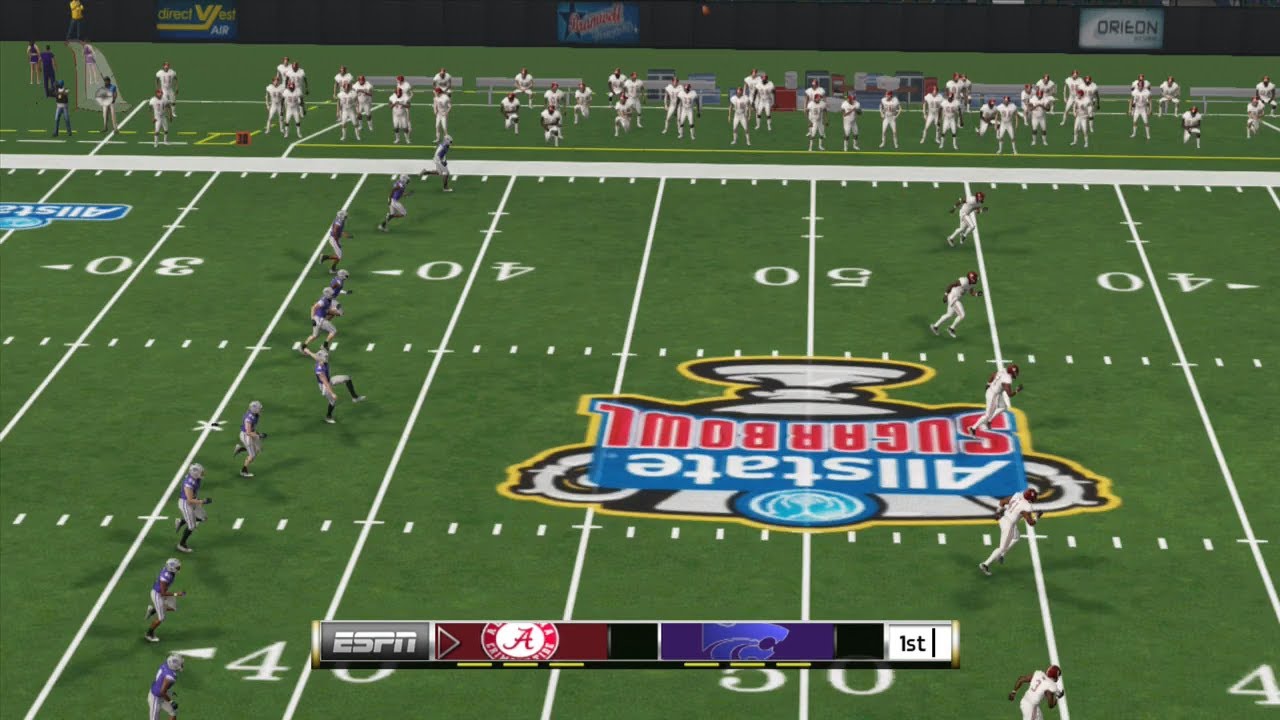 2022-2023 Sugar Bowl Alabama at Kansas State Simulation - YouTube