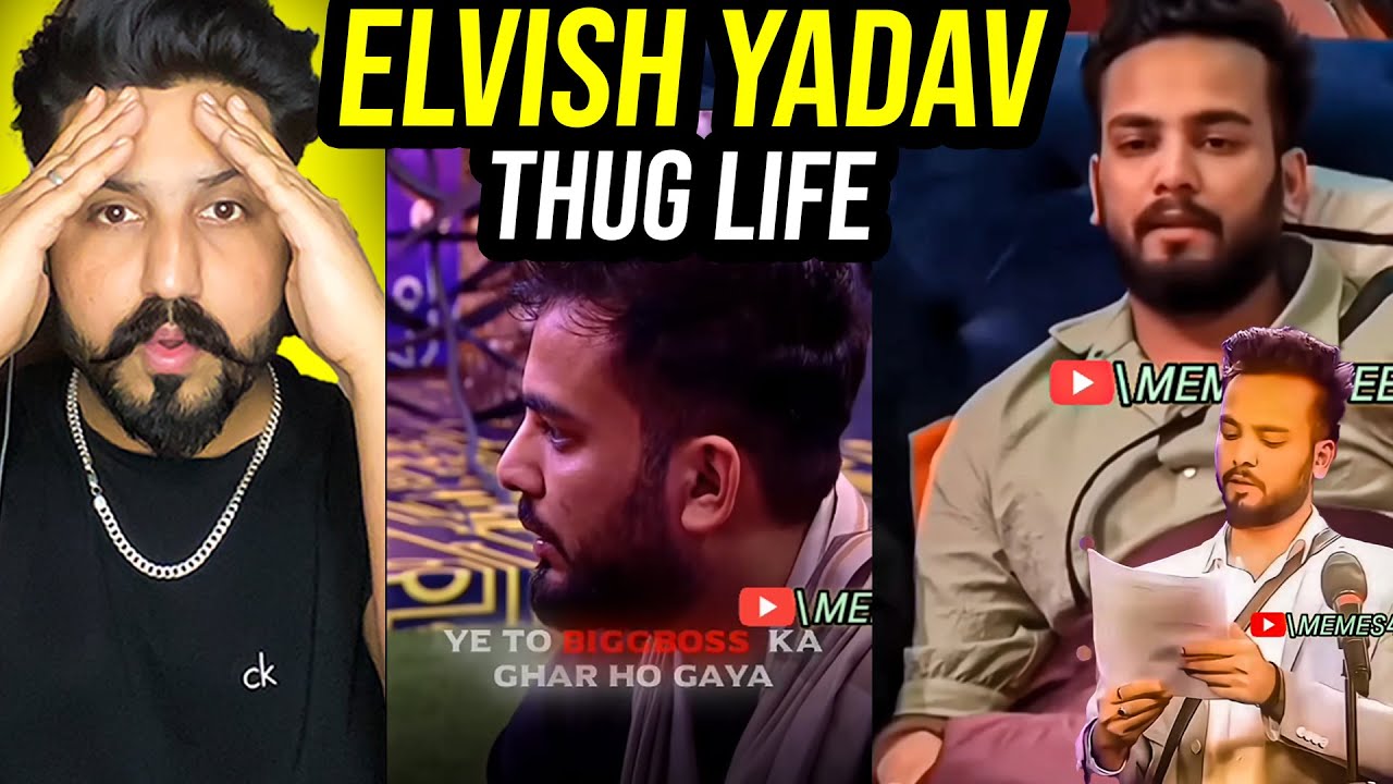 Elvish Yadav👑 Savage Thug life | Elvish Yadav Thug Life 🤣| Reaction ...