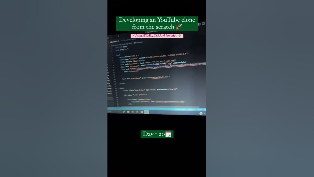 Day 20 Of Building A Youtube Clone From The Scratch π Codingchallenge Computer
