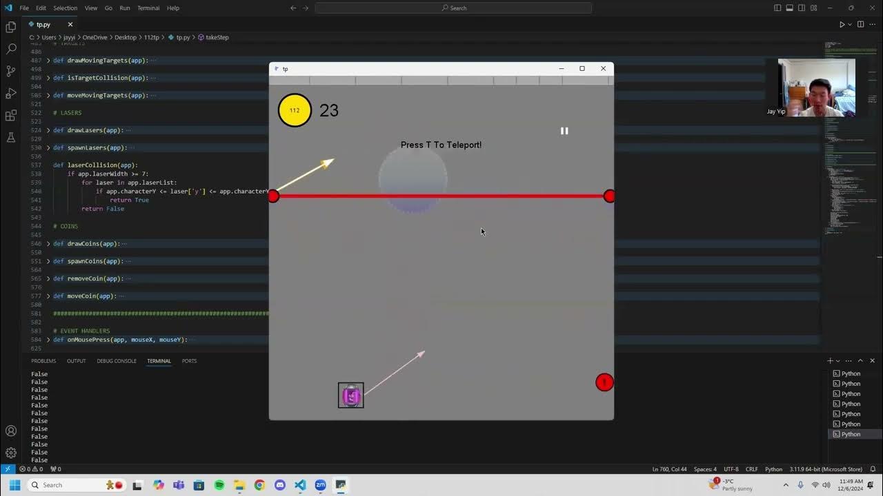 CMU 15-112 Term Project Fall 2024 - YouTube