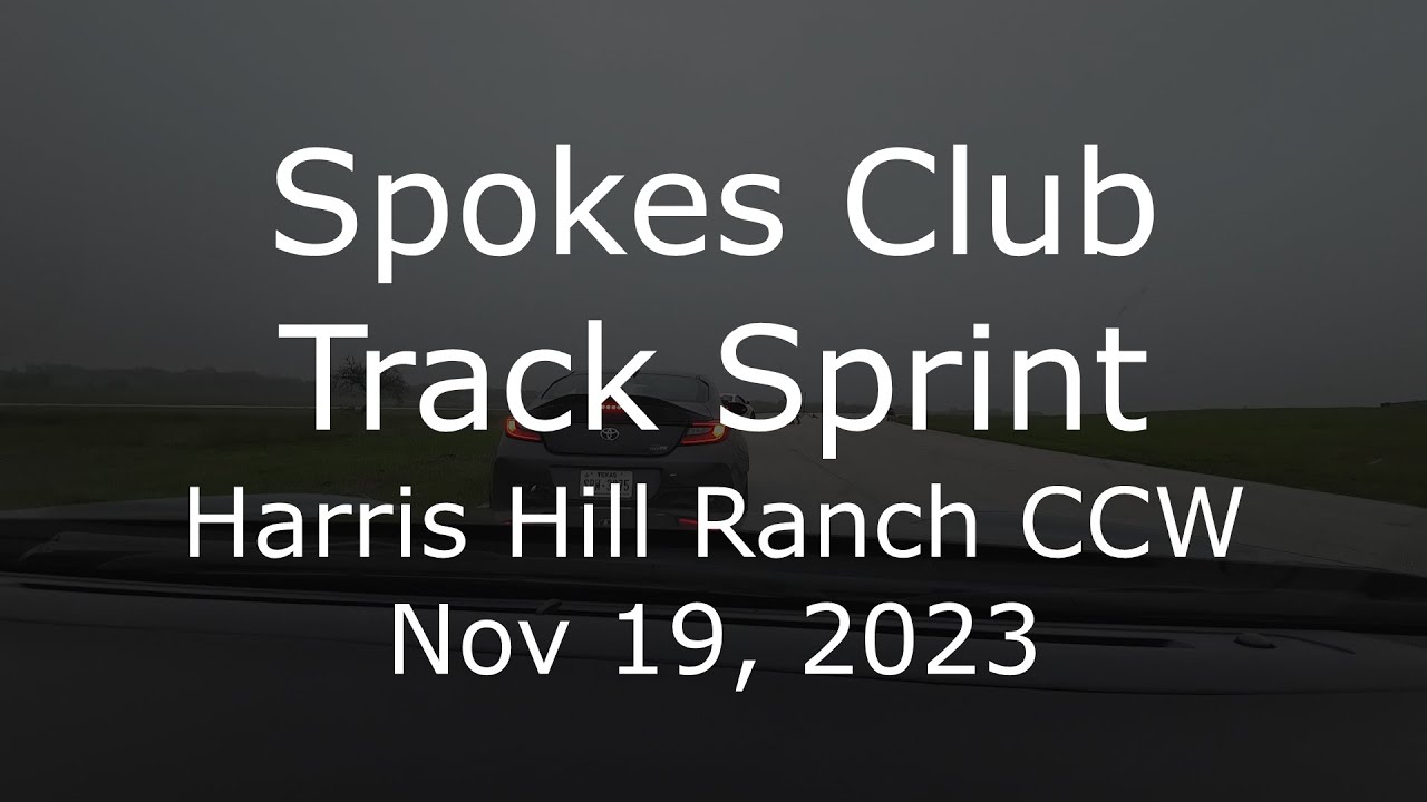 Spokes Track Sprint @ Harris Hill Raceway 11-19-23 CCW BRZ - YouTube