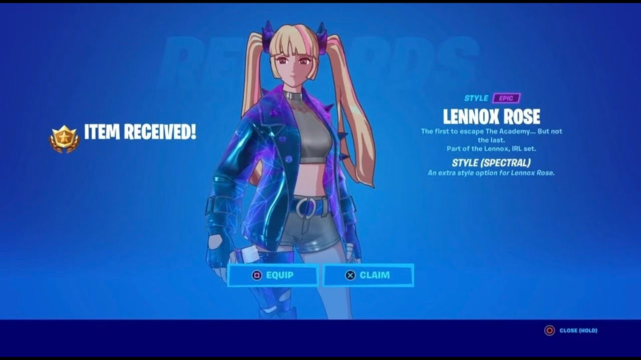 Fortnite Lennox Rose Spectral Skin Gameplay Chapter 3 Season 4 Youtube