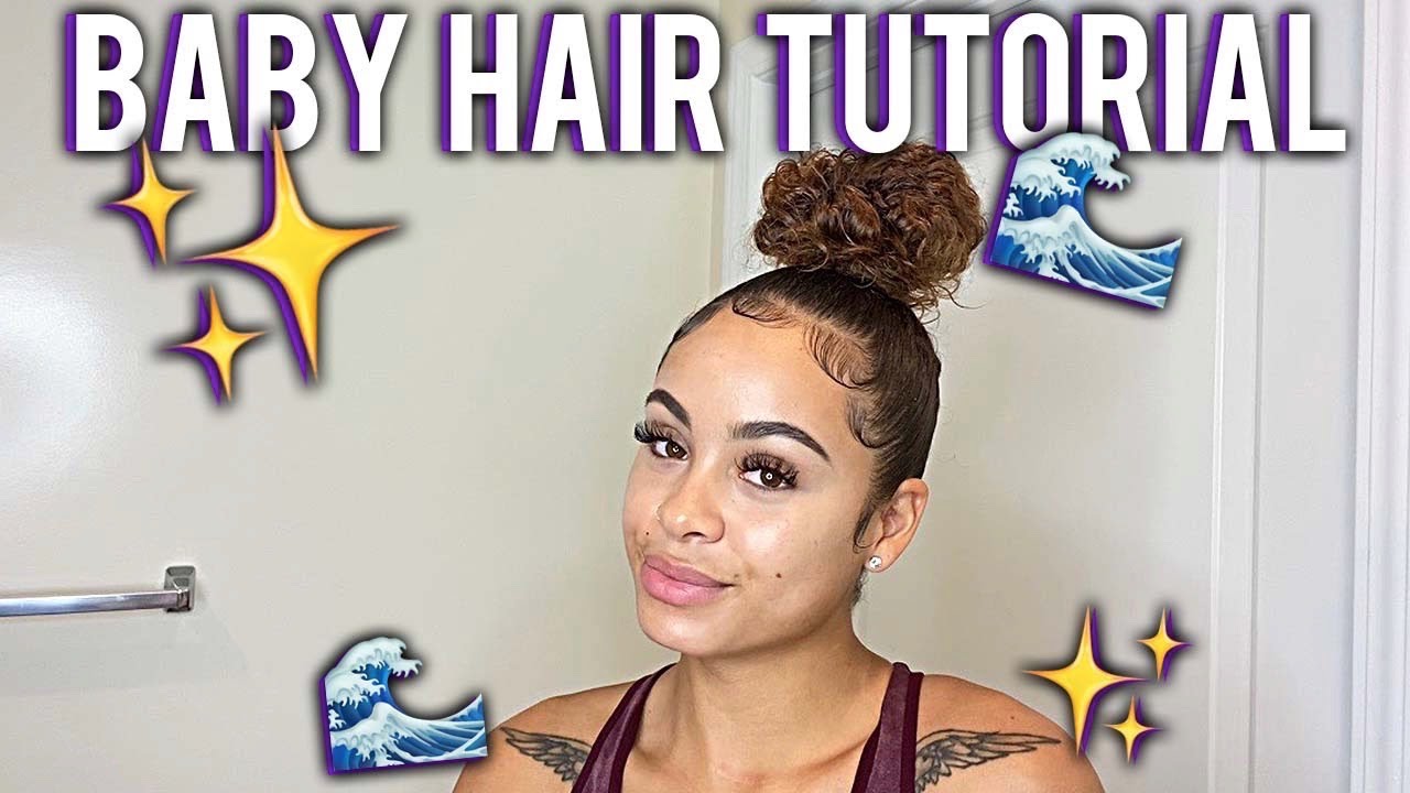 BABY HAIR TUTORIAL | Sleek Messy Bun - YouTube
