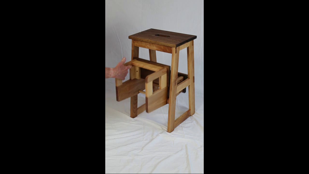 Folding Step Stool Open and Close - YouTube