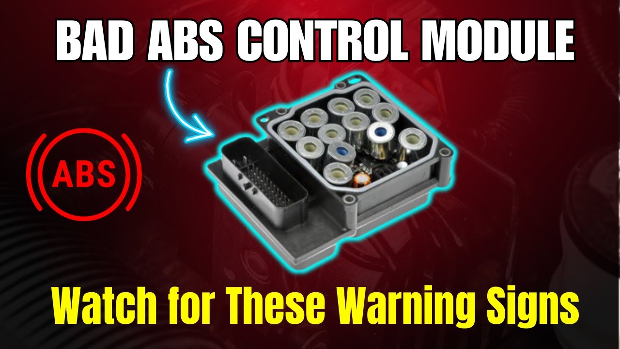 Bad ABS Control Module - Watch for These Warning Signs || - YouTube