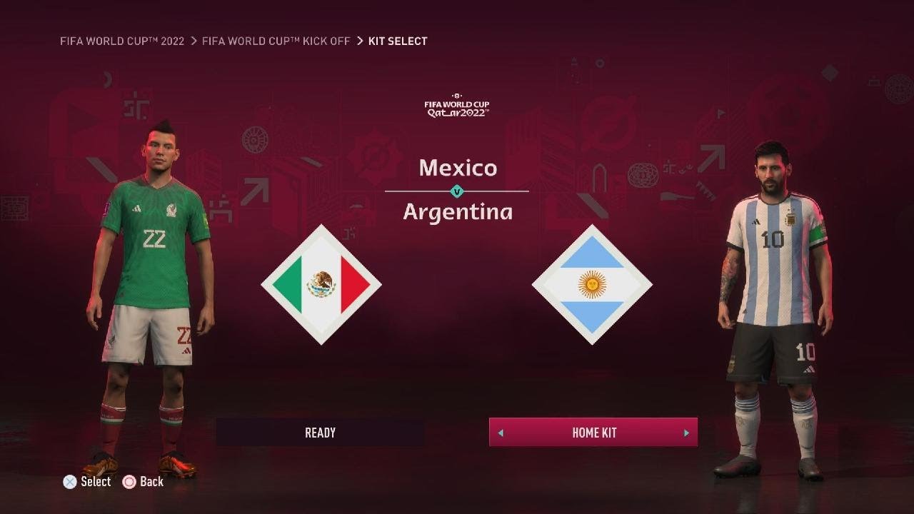 FIFA 23 - Mexico Vs Argentina | FIFA World Cup 2022 Qatar - Lozano Vs ...