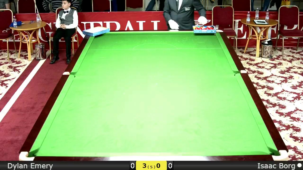 Snooker U18 Groups : Dylan Emery vs Isaac Borg - YouTube