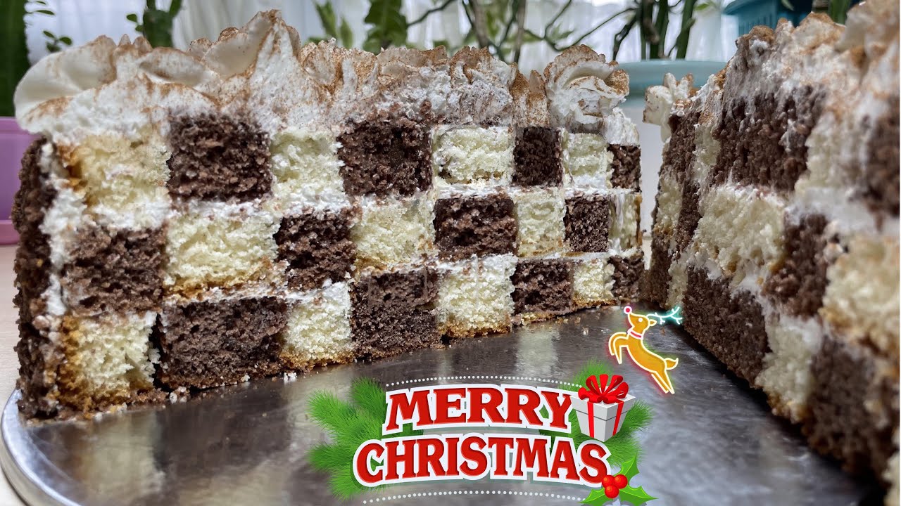 Birthday checkered pattern cake with the help of the rings🎂 - YouTube