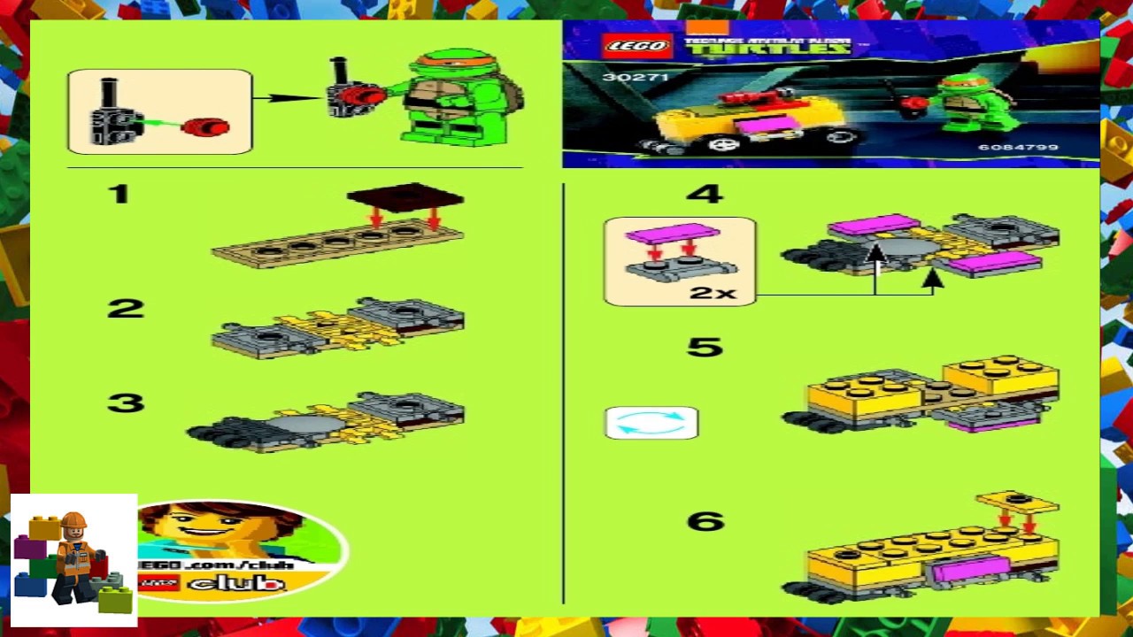 LEGO instructions - Teenage Mutant Ninja Turtles - 30271 - Mikey's Mini ...