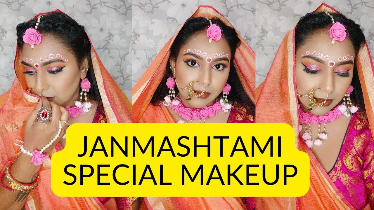 Janmashtami makeup | janamashtami Special Makeup |Janmashtami makeup ...