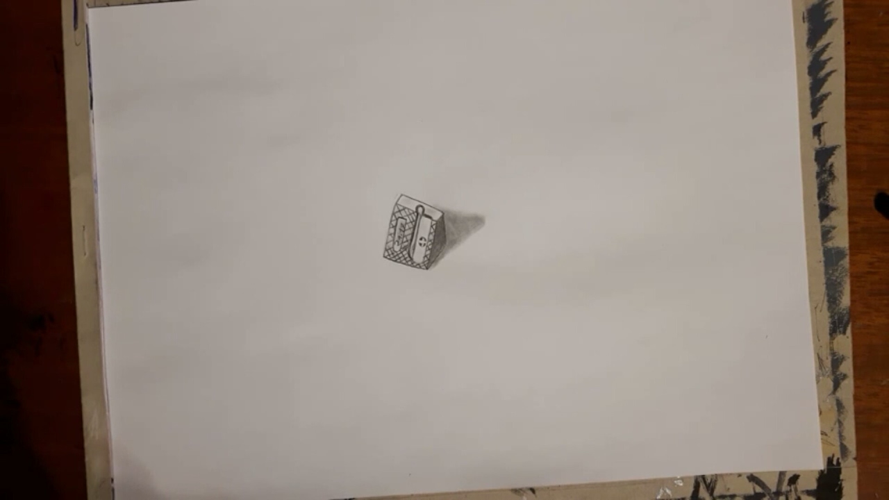 3d art drawing a Sharpener/ Wie ich einen Spitzer in 3D zeichne - YouTube
