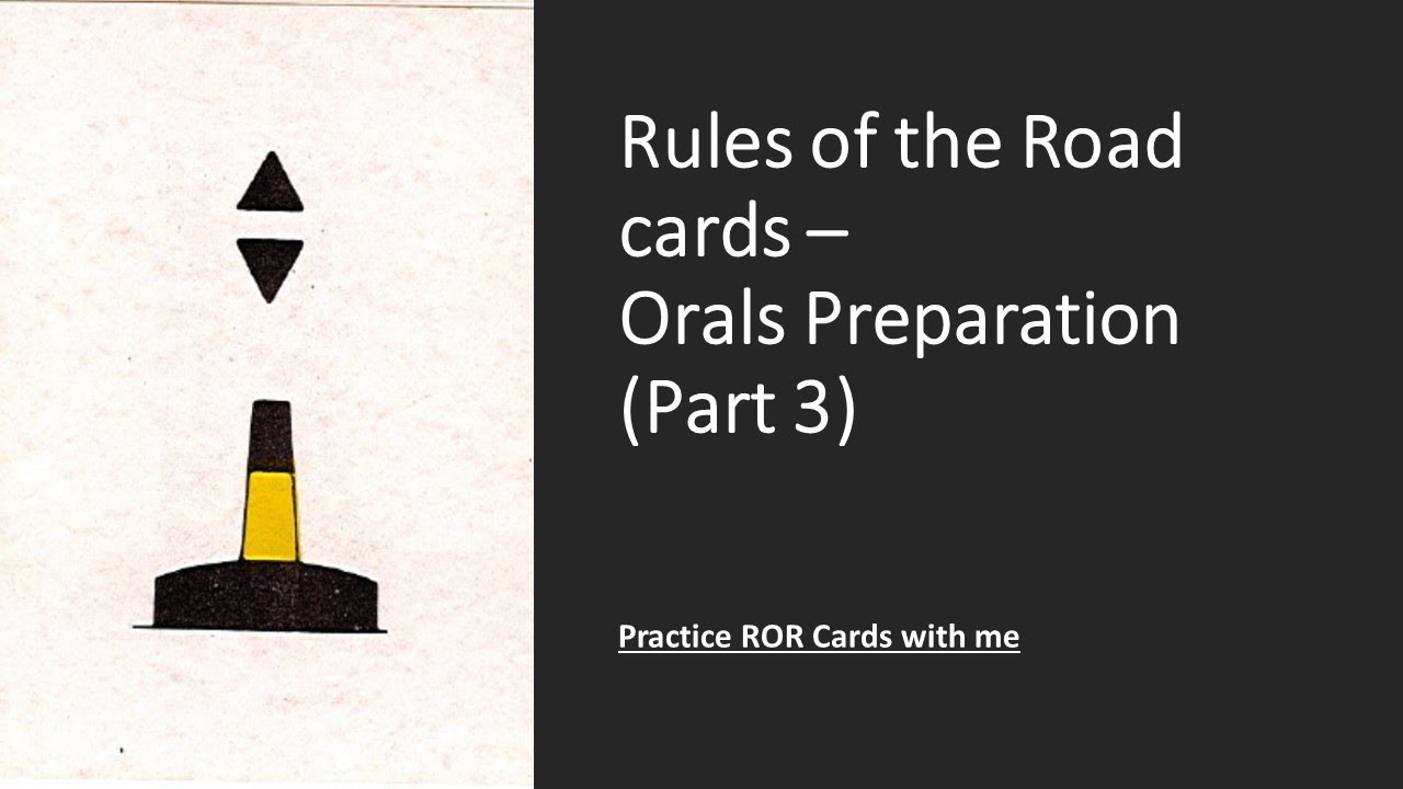 Practice ROR Cards with me - Part 3 (Orals Preparation for Rules of the ...