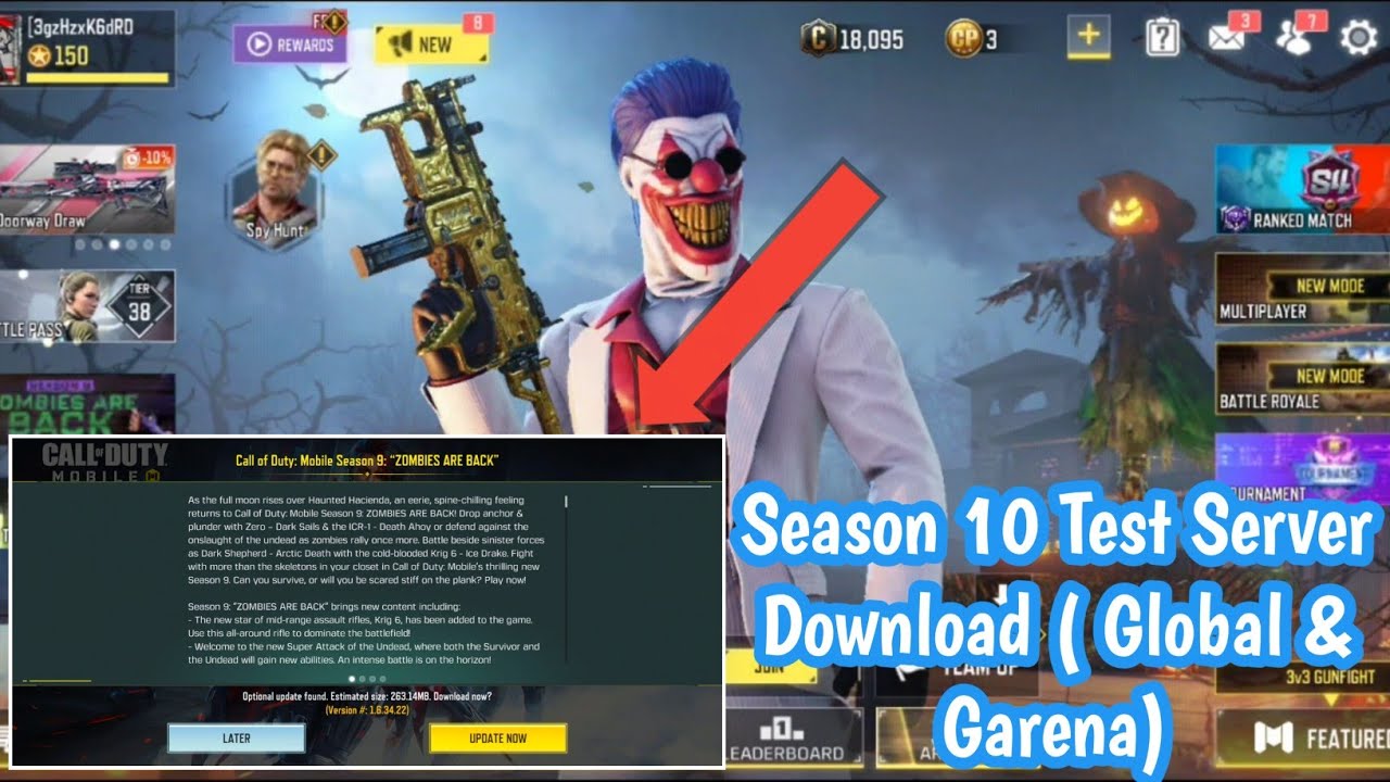 Season 10 Beta Download in cod mobile 2022 | Season 10 Test Server ...