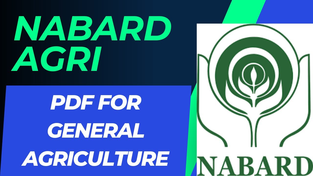 NABARD Agriculture Course - Pdf for General Agriculture - YouTube