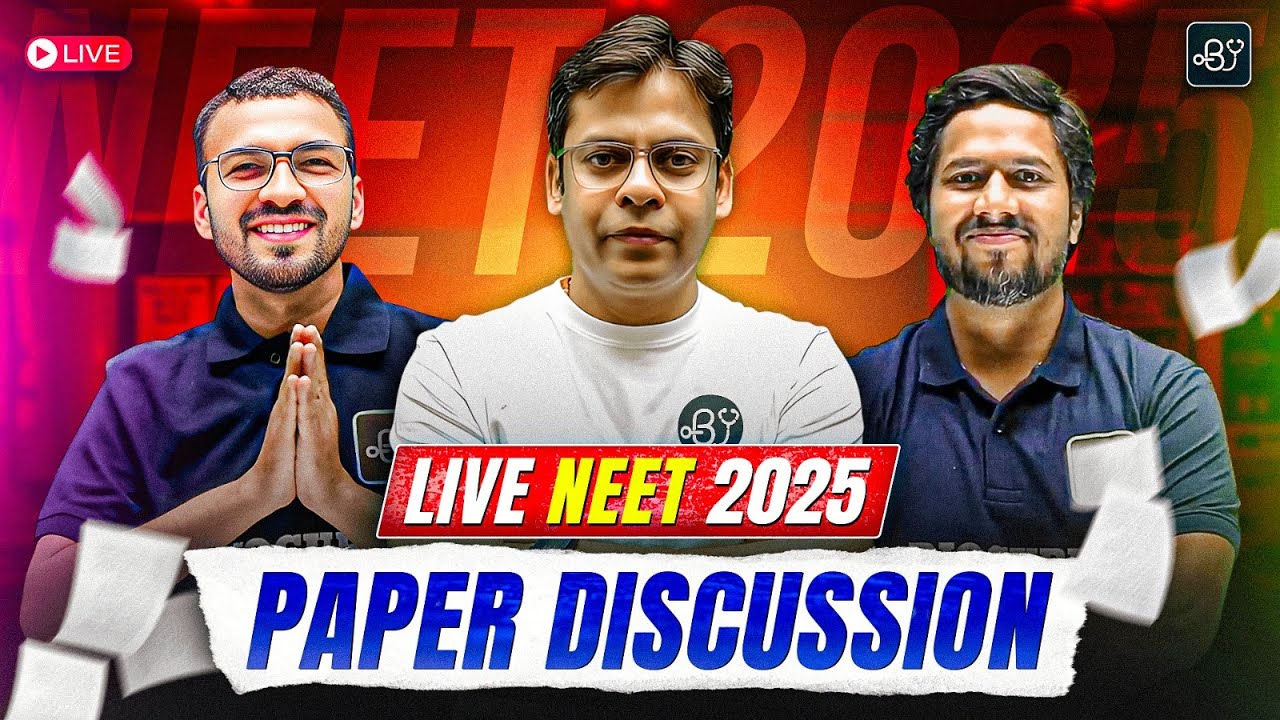 NEET 2025 Paper Analysis 🔬 | Difficulty Level, Expected Cutoff, Strategy | Live Discussion ...