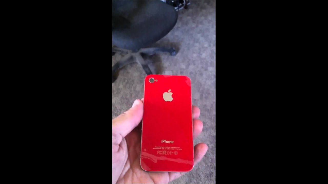 iPhone 4 Red Conversion - YouTube