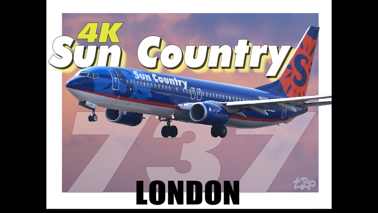 Sun Country Airlines *Rare* London Stansted Airport SunCountry Boeing ...