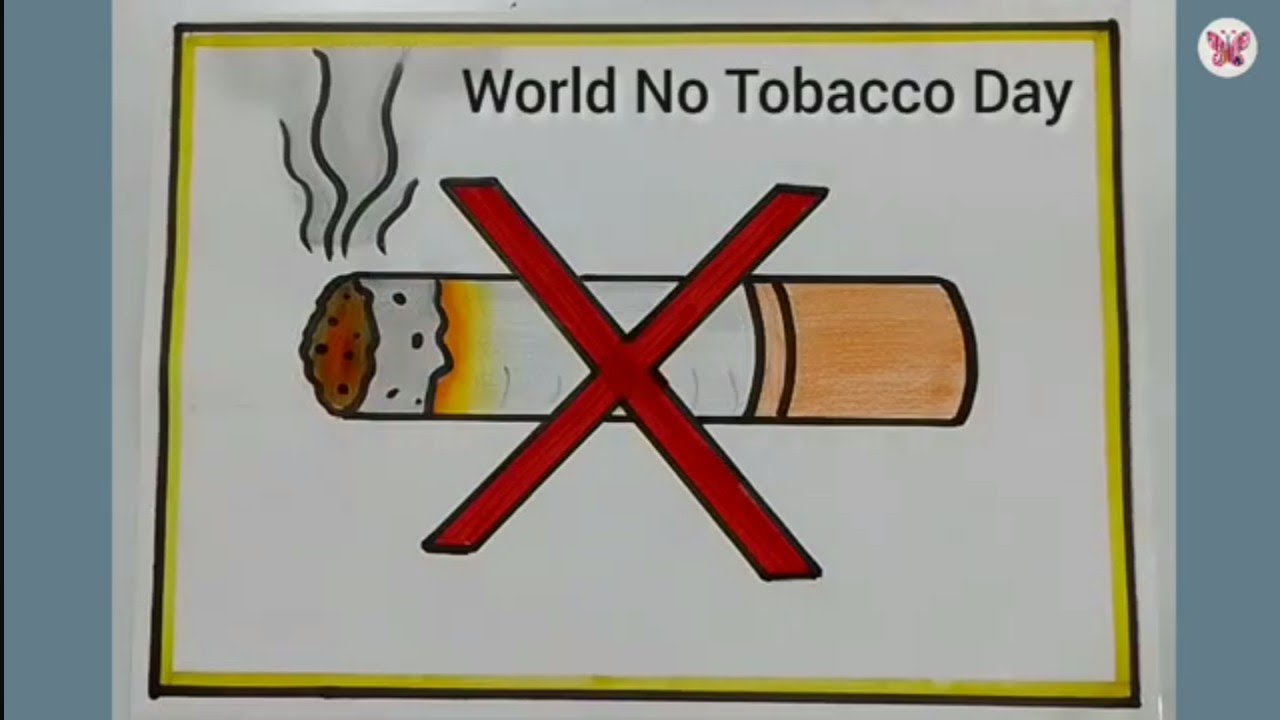World No Tobacco Day Drawing / Anti Tobacco Day Poster Drawing / No ...