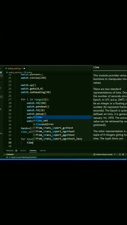 How To Make An Analog Clock Using Python Turtle Code🤔😲 Youtube