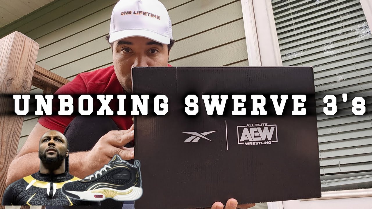 Swerve Strickland Reebok AEW SWERVE 3 Sneaker UNBOXING & Review - YouTube