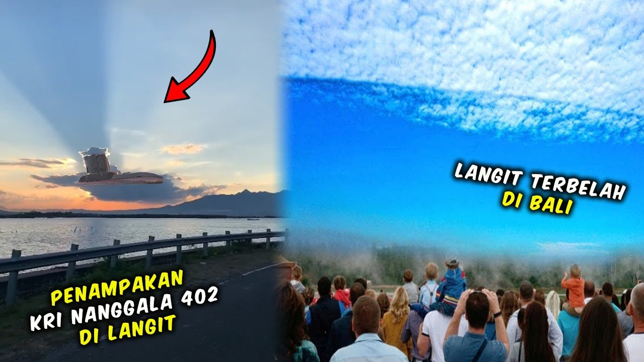 Langit Terbelah Dan Ada Penampakan KRI Nanggala 402 Di Langit ...