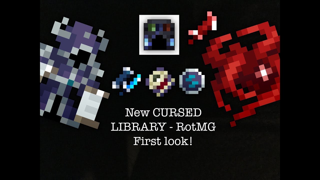 NEW Cursed Library first look! - RotMG - New Dungeon - YouTube
