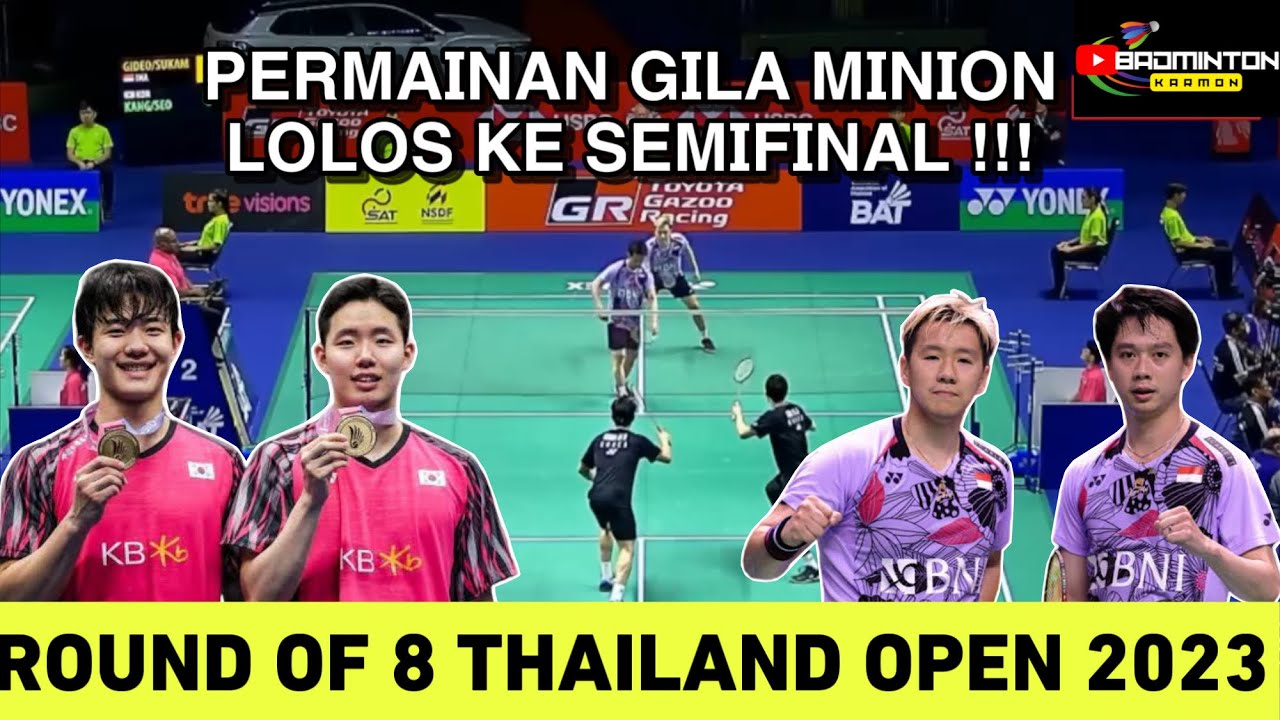 THAILAND OPEN 2023 || Marcus GIDEON / KEVIN Sanjaya vs KANG Min Hyuk ...