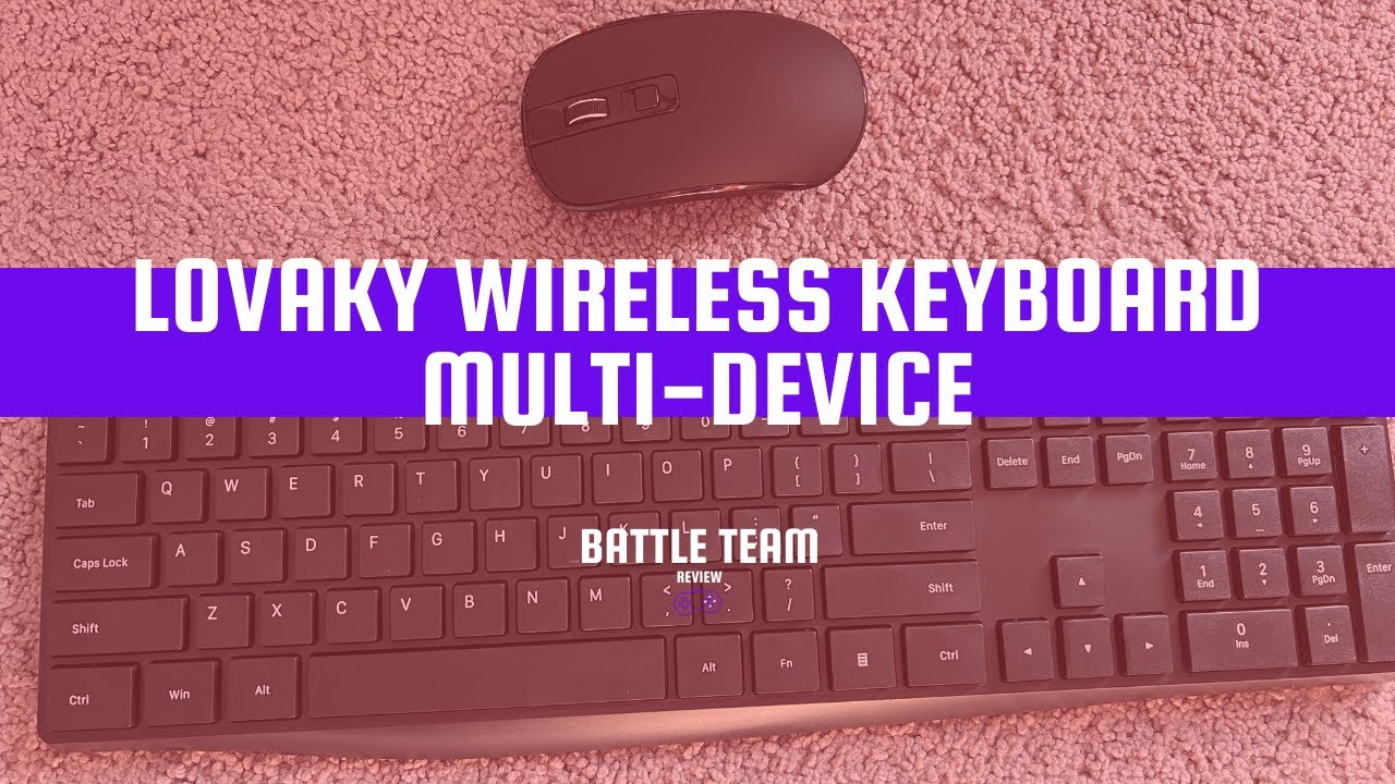 Lovaky Wireless Keyboard Multi-Device, Bluetooth Computer Keyboard ...