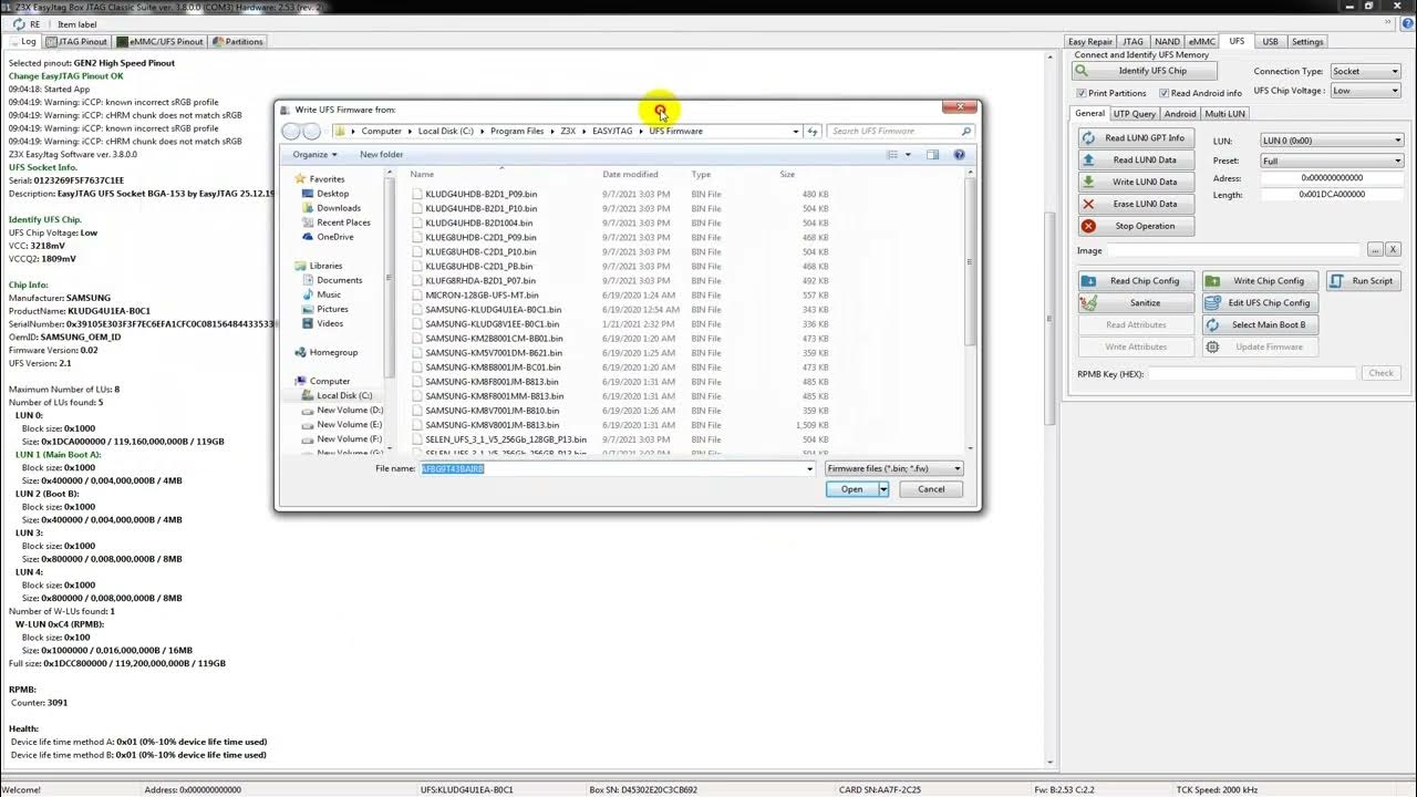 HOW TO UPDATE UFS IC FIRMWARE - YouTube