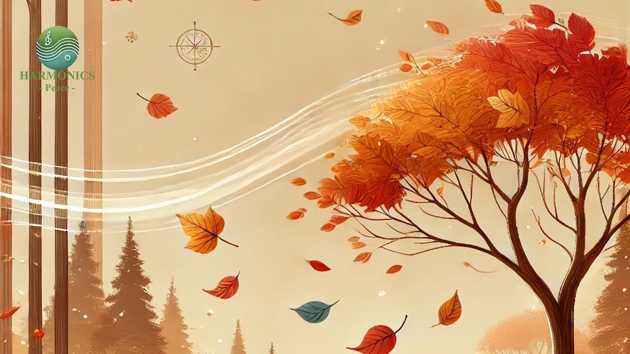 Autumn Relaxing Music Gentle Wind & Falling Leaves for Focus, Study ...