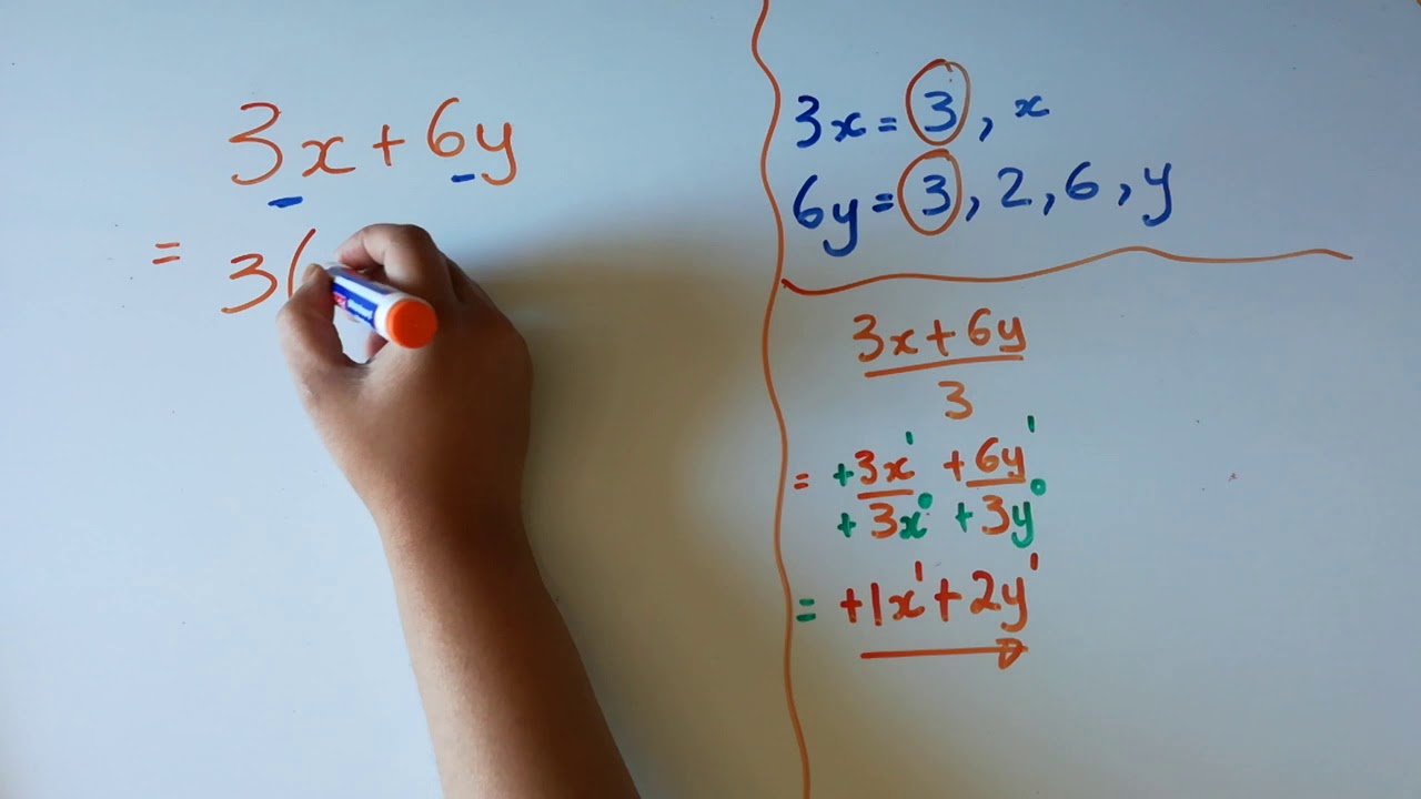 Factorisation by taking out the common factor - YouTube