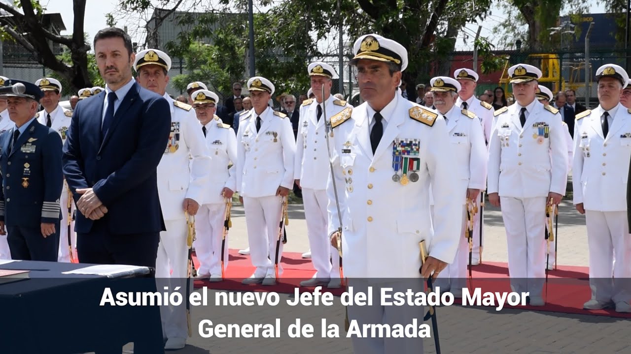 Asumió el nuevo Jefe del Estado Mayor General de la Armada - YouTube