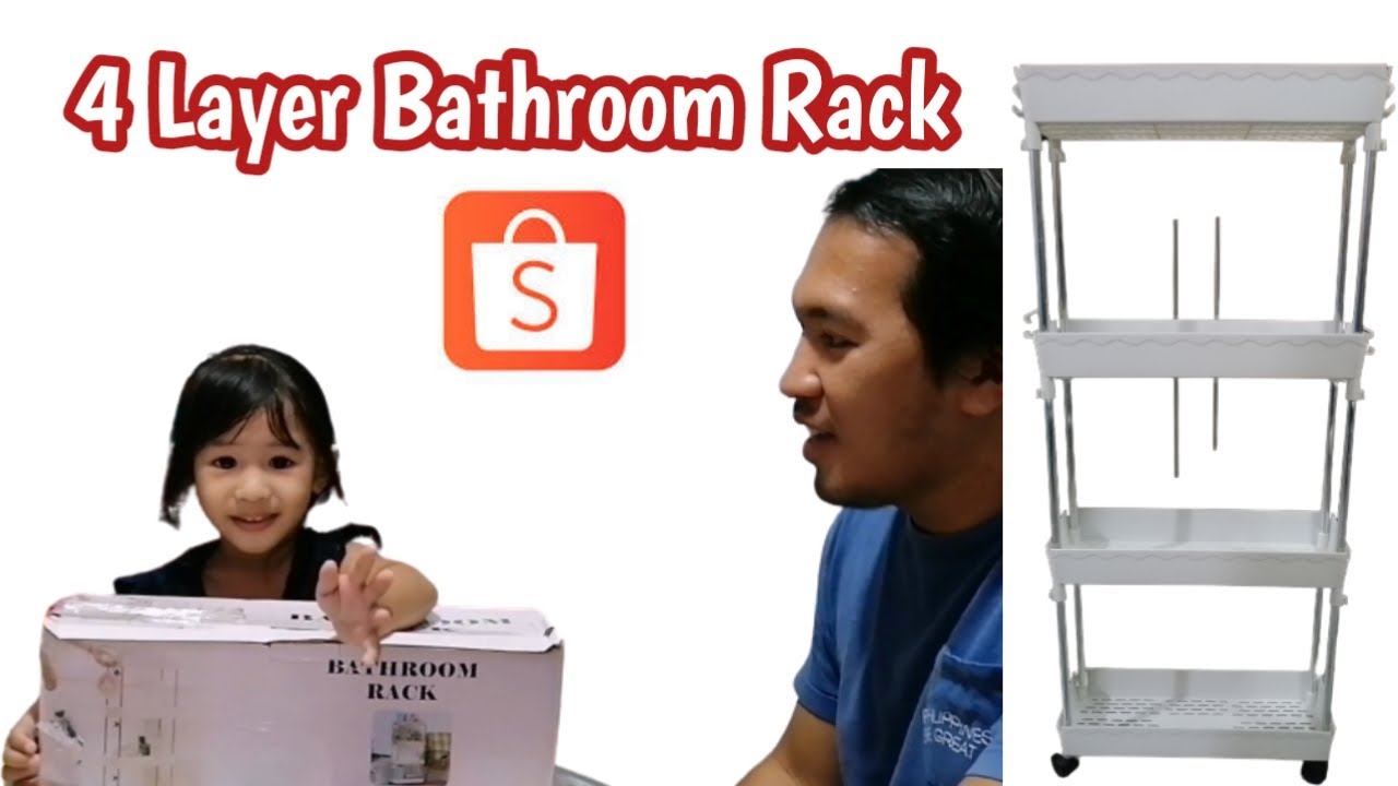 Unboxing 4 layer Bathroom Rack || Shopee Philippines - YouTube