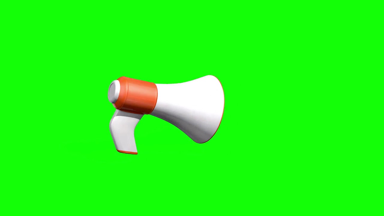 Megaphone green screen - YouTube